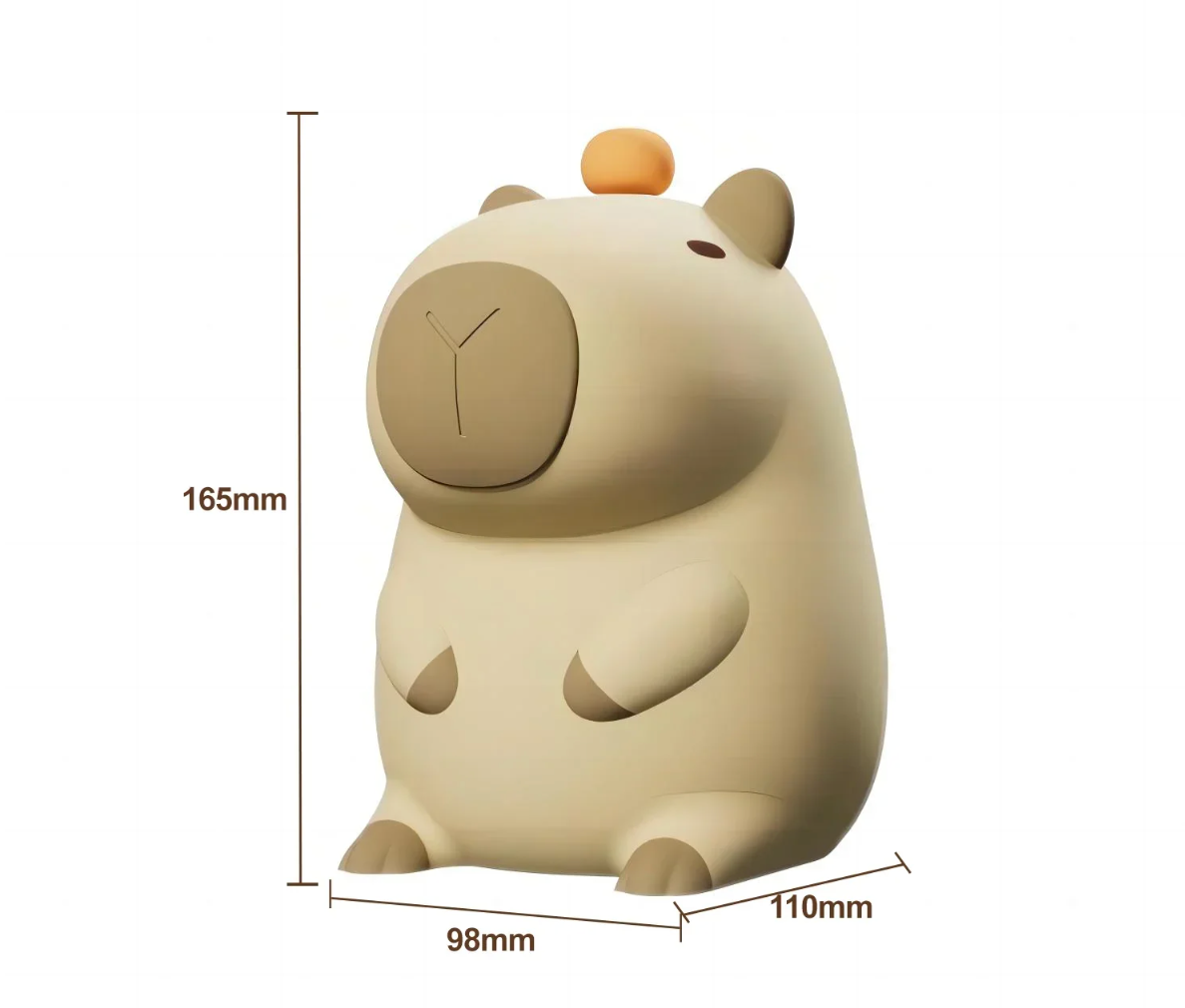 Squishy Capybara Lamp (Night Light) – Laurylshop